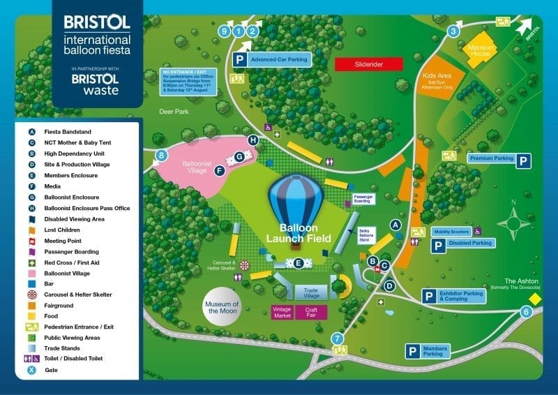 Directions and Information - Bristol Balloon Fiesta 2016 | Bailey Balloons